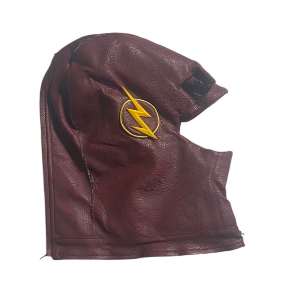 Accessories | The Flash Pleather Mask Zip Up Halloween Dc Comics | Poshmark